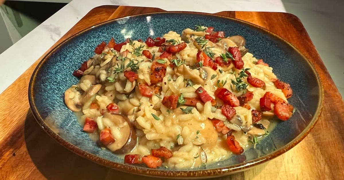 Mushroom & Pancetta Risotto Recipe | Samsung Food App