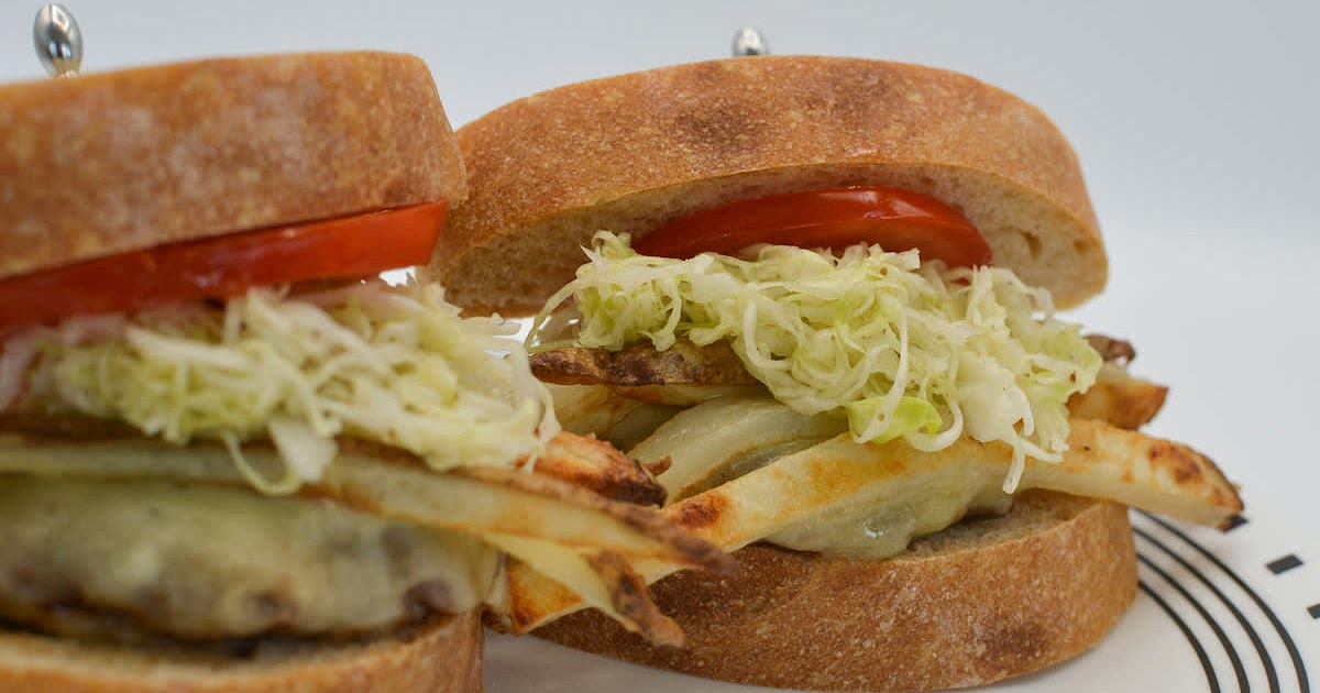Pittsburgh Style Slider with Fries and Coleslaw Recipe | Samsung Food App