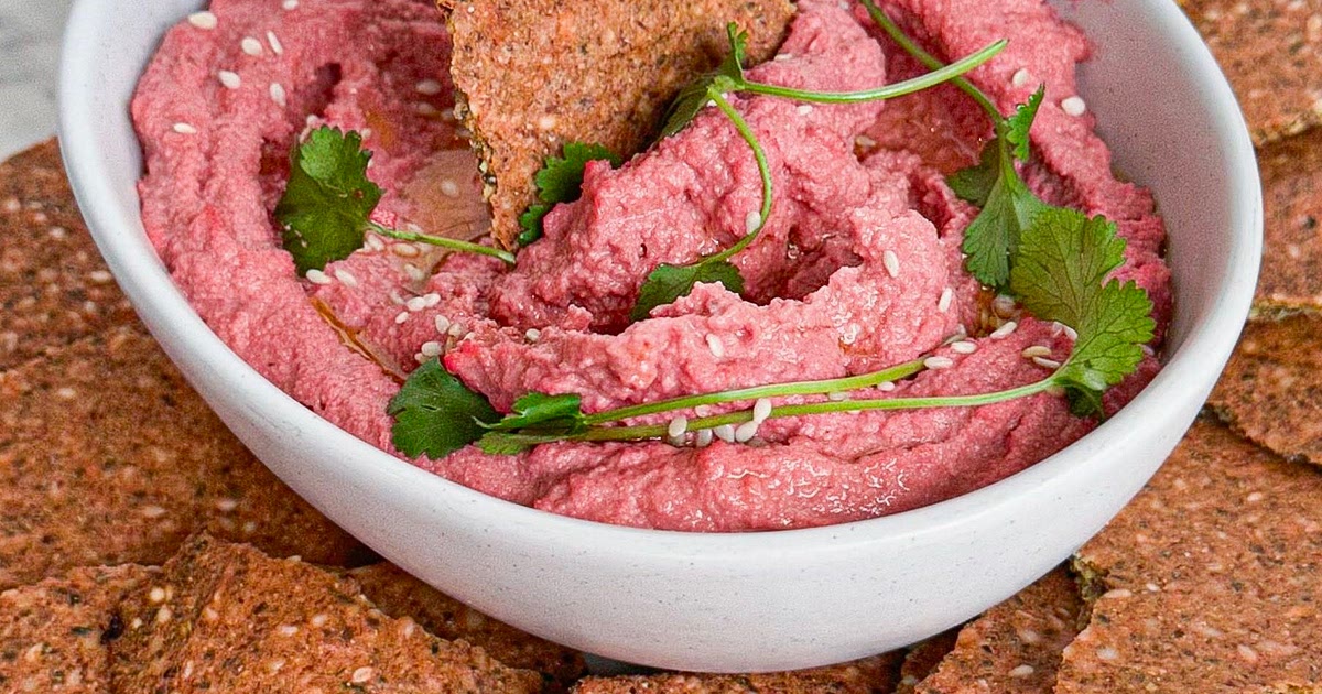 Healthy Beetroot Seed Crackers & Beetroot Cashew Cream Cheese Recipe ...