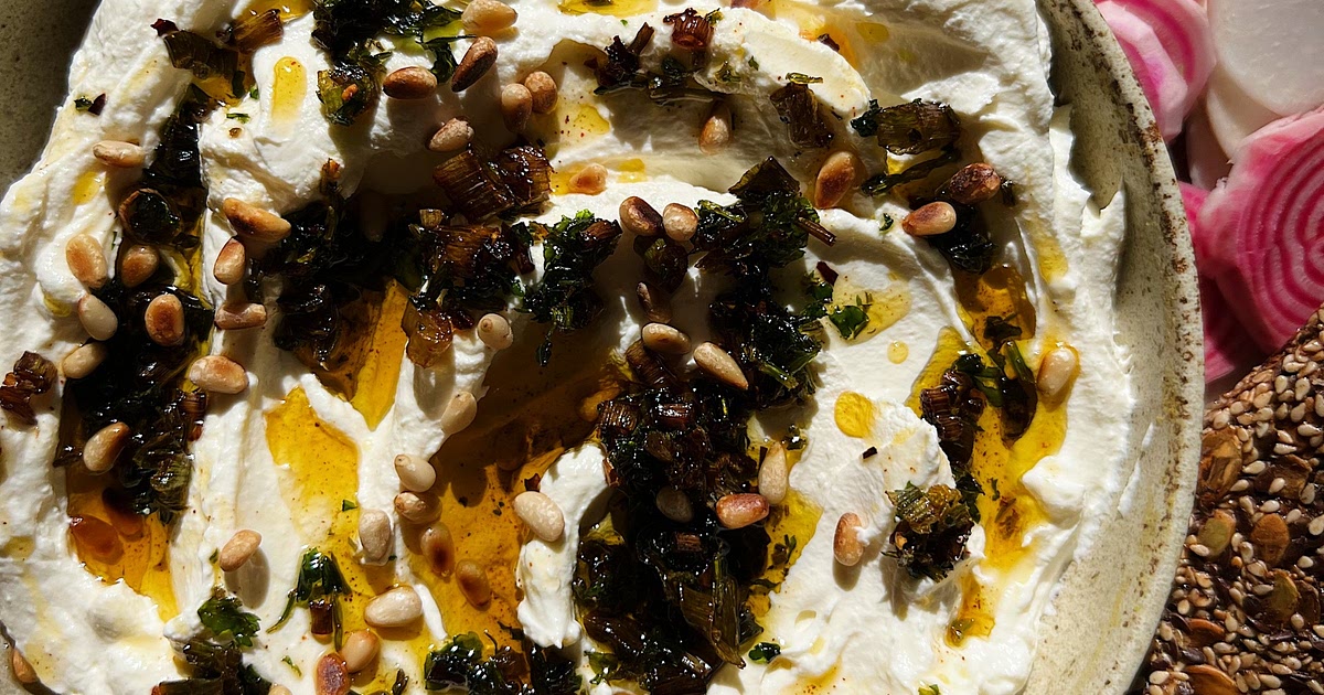 Homemade Labneh With Scallion Oil Recipe | Samsung Food App