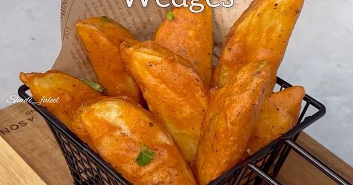 Spicy crispy potato wedges Recipe | Samsung Food App