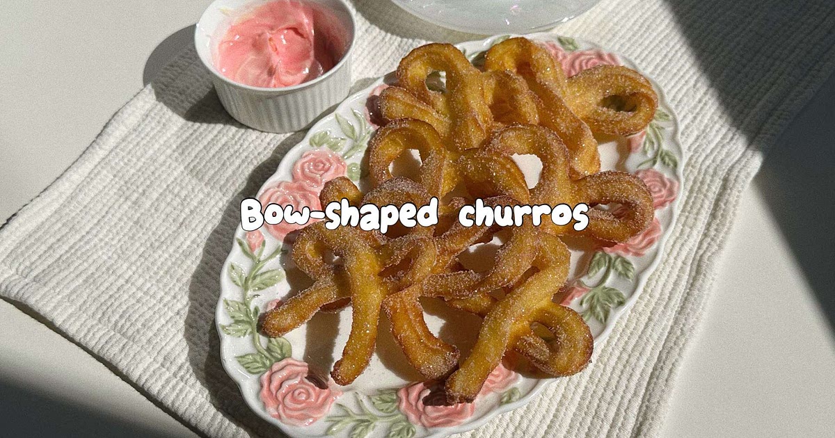 Bow-shaped churros Recipe | Samsung Food App