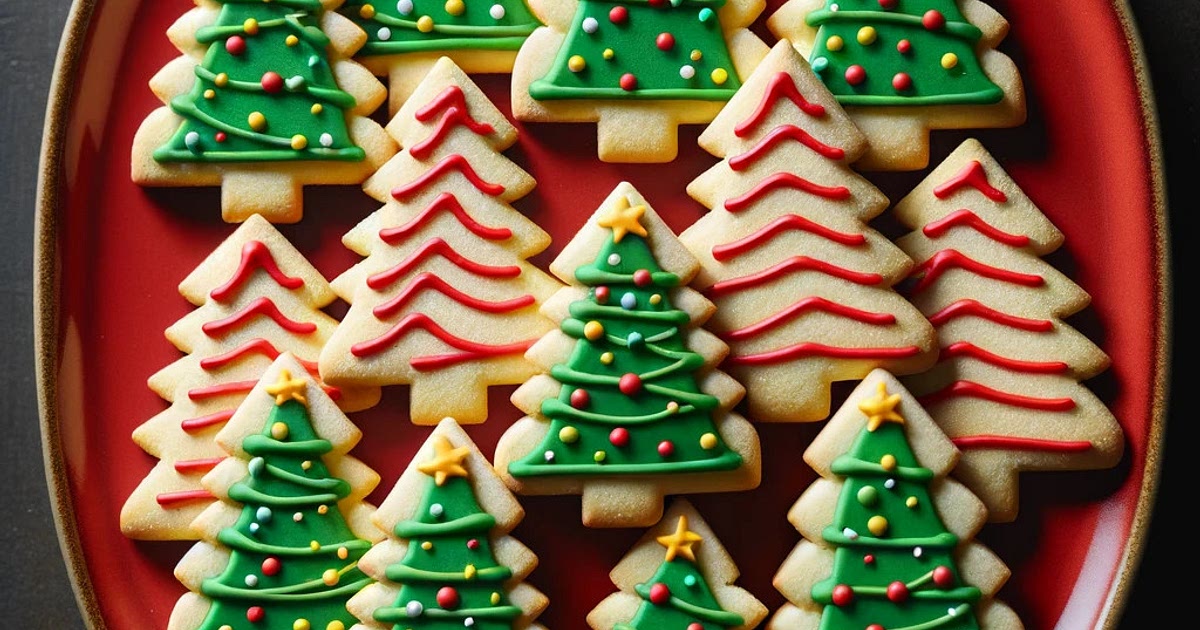 Christmas Tree Shortbread Cookies Recipe | Samsung Food App