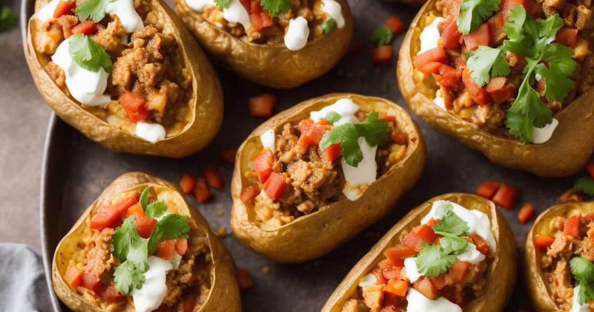 Turkey Chilli Jacket Potatoes Recipe | Samsung Food App