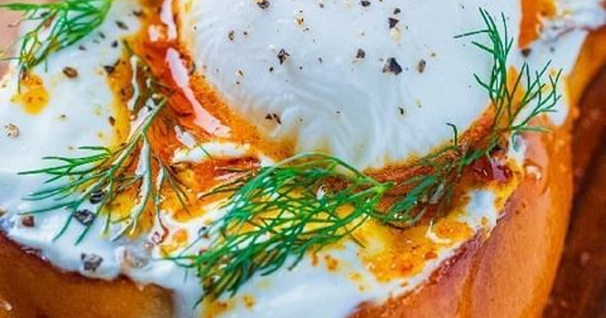 Turkish Eggs Toast. Recipe Below. Check more delicious recipes i ...