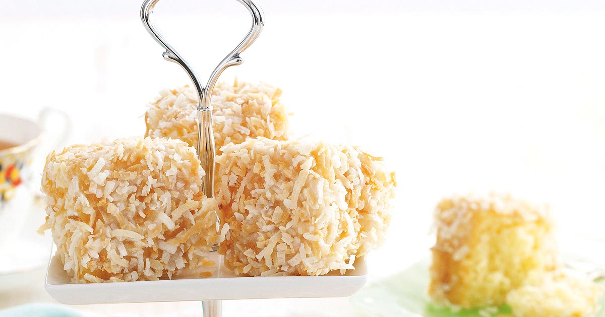 White chocolate lamingtons Recipe | Samsung Food App