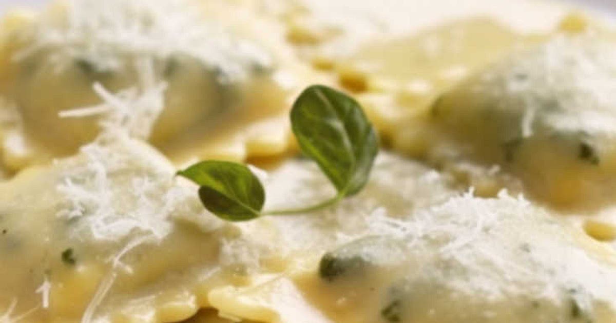 White Kimchi Ravioli Recipe with Parmesan Cream Sauce | Samsung Food App