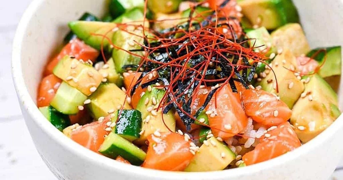 Marinated Salmon Sashimi Bowl (Salmon Don) Recipe | Samsung Food App