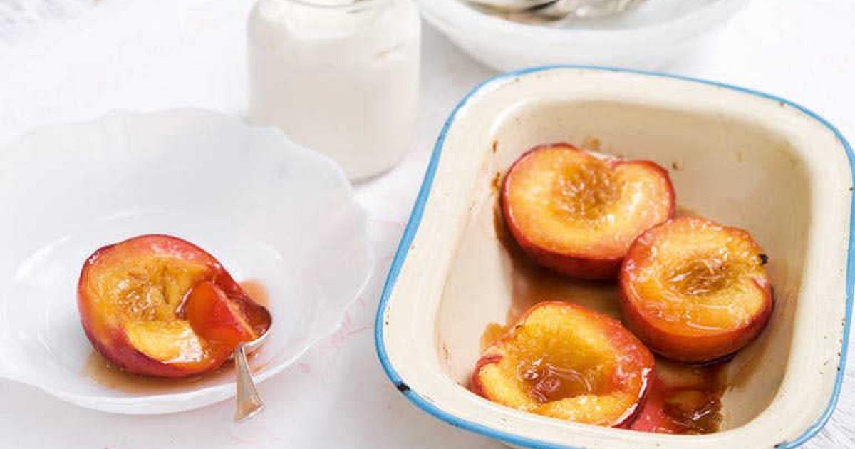 Baked peaches Recipe | Samsung Food App