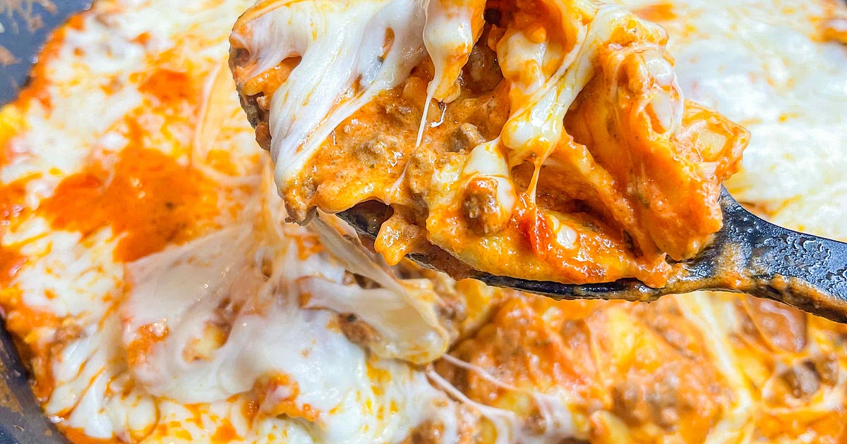 Skillet Boursin Cheesy Ravioli Casserole Recipe | Samsung Food App