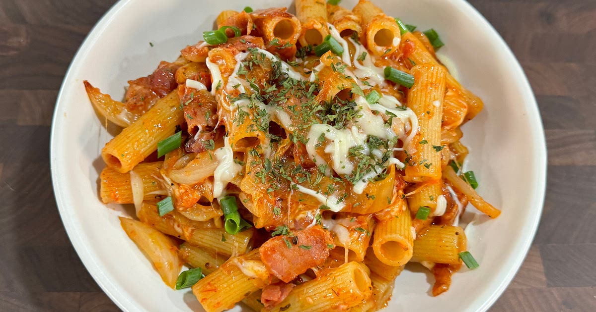 15-Minute DELICIOUS Kimchi Pasta Recipe | Samsung Food App