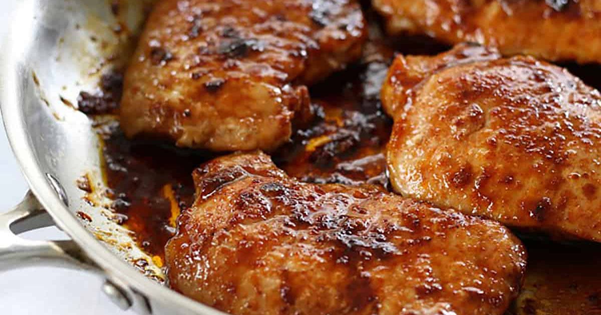 Sweet and Spicy Glazed Pork Chops Recipe | Samsung Food App