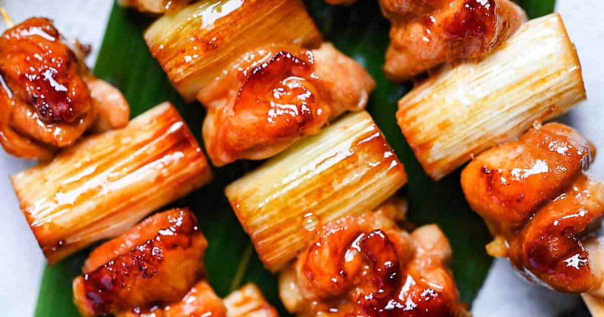 Easy Negima Yakitori with Homemade Sauce (Pan-Fried) Recipe | Samsung ...