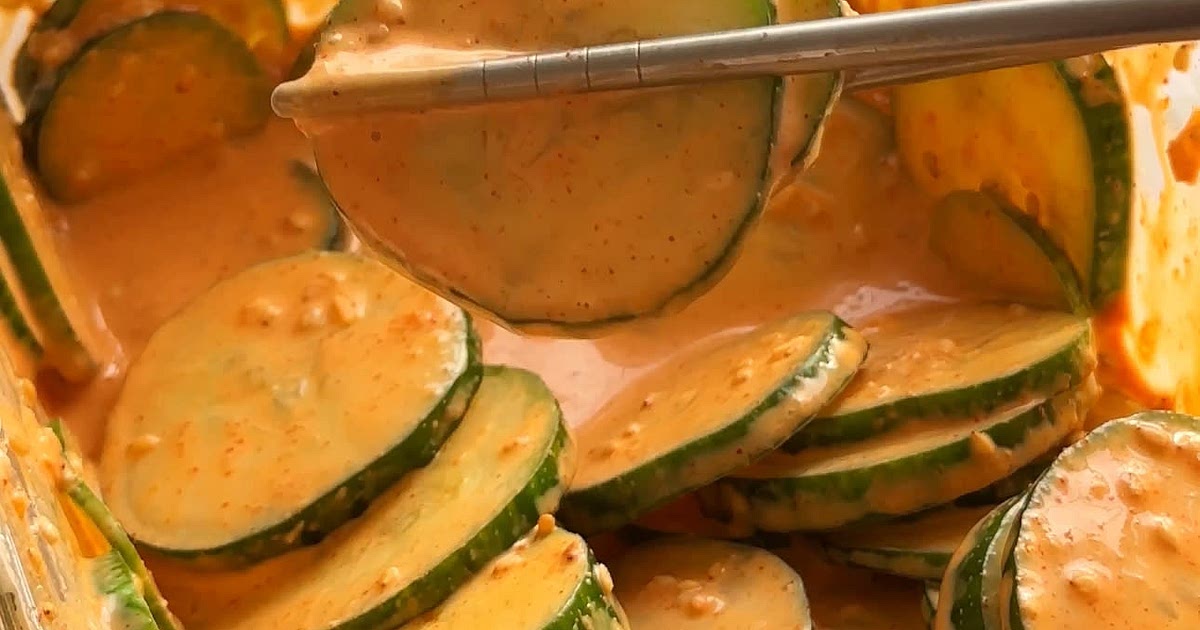Creamy Gochujang Cucumbers Recipe | Samsung Food App