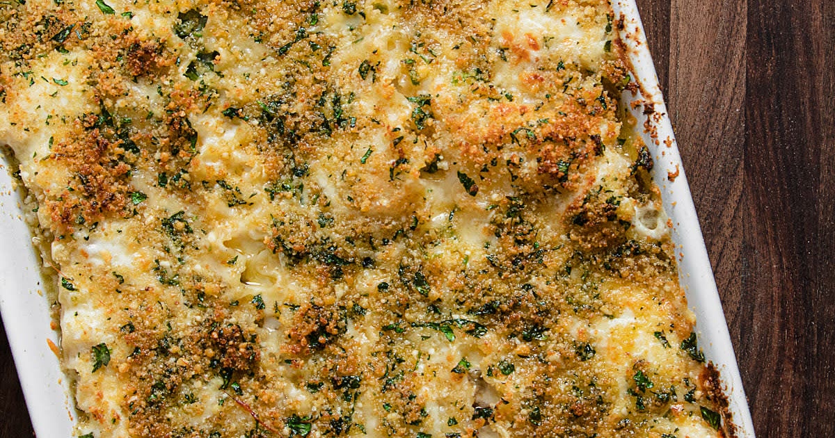 Mac and Cheese Lasagna with Ricotta Hamburger Blend Recipe | Samsung ...