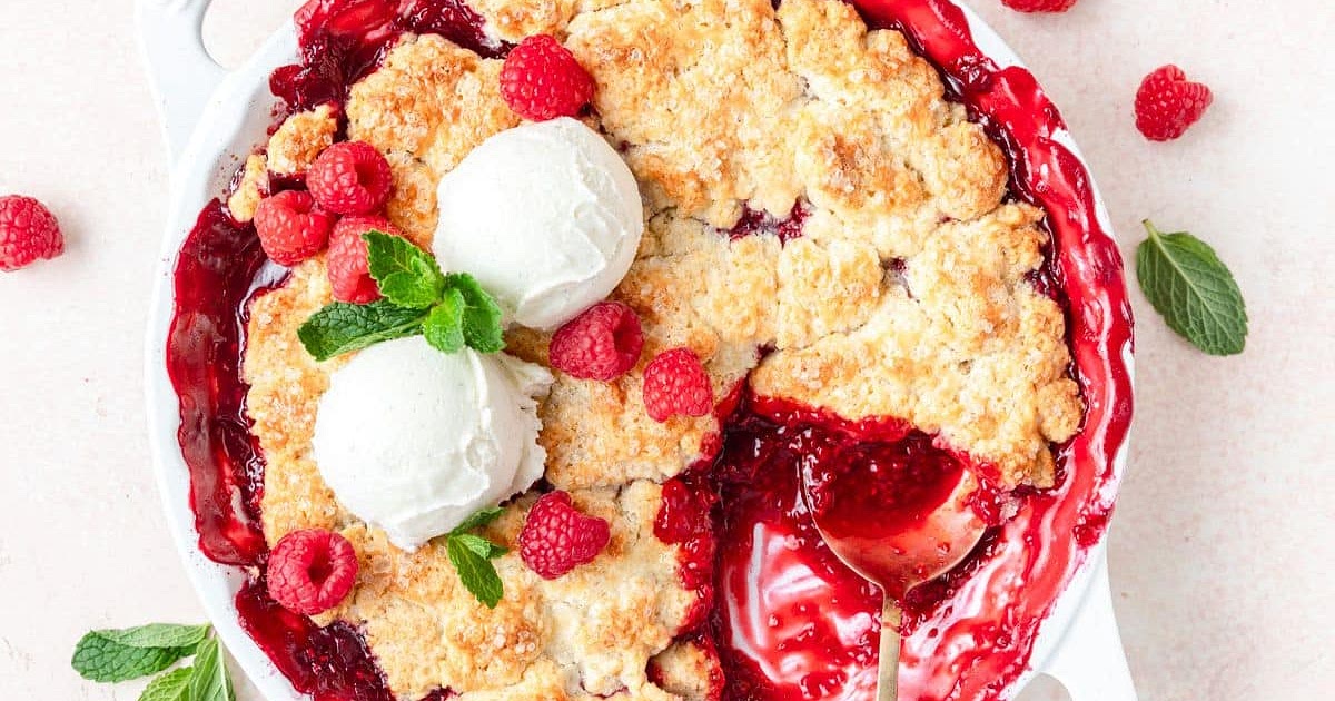 Raspberry Cobbler Recipe | Samsung Food App