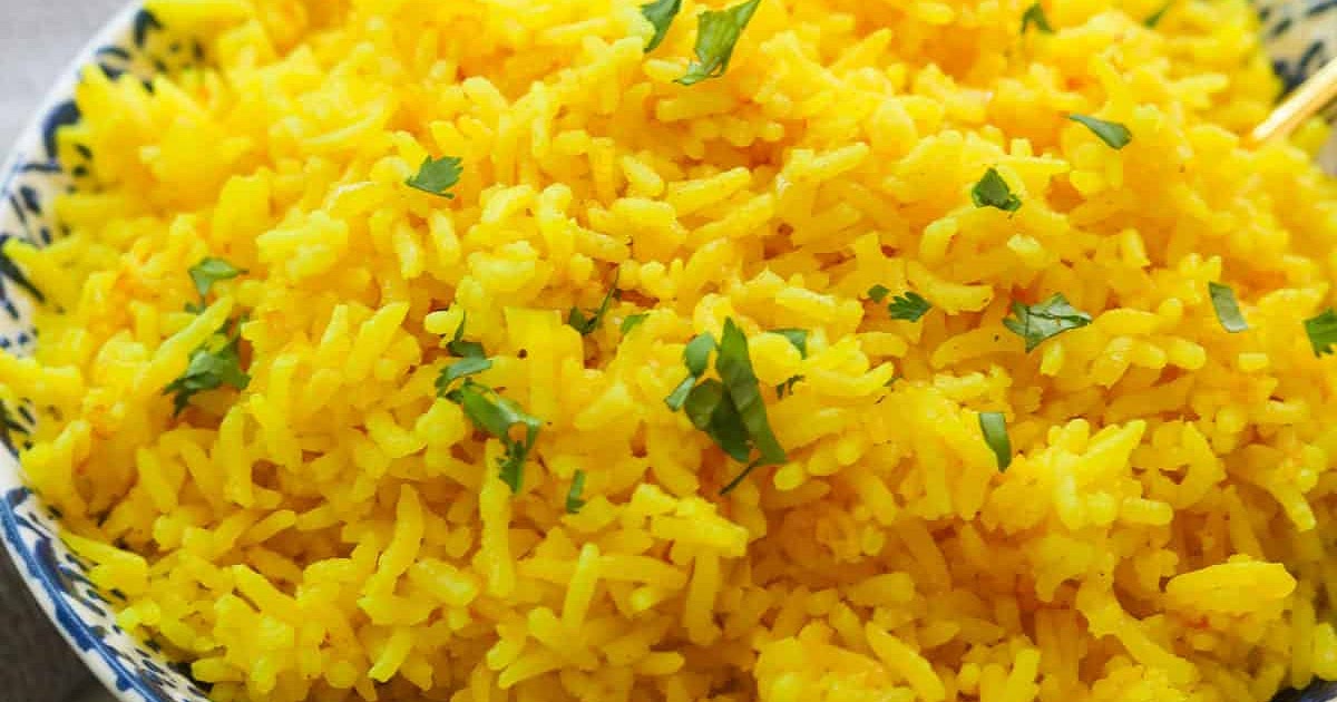 Easy Rice Cooker Turmeric (Yellow) Basmati Rice Recipe | Samsung Food App