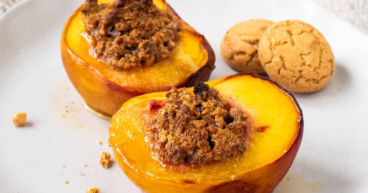 Baked Peaches Recipe | Samsung Food App