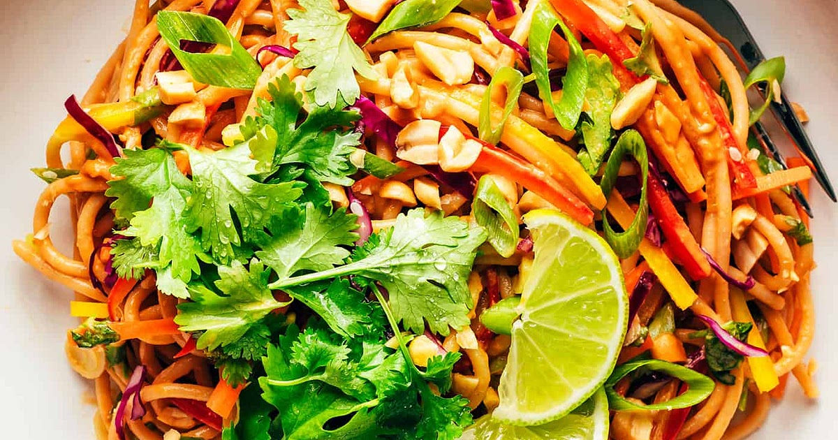 Rainbow Peanut Noodles Recipe | Samsung Food App