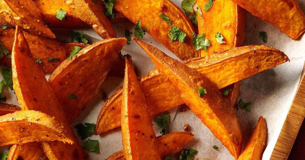 Curried Sweet Potato Wedges Recipe | Samsung Food App