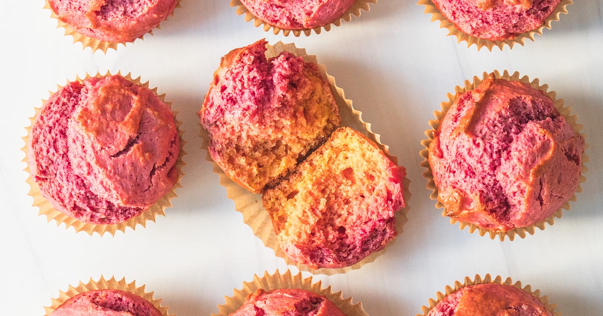 Naturally Pink Beet Muffins (with tahini) Recipe | Samsung Food App