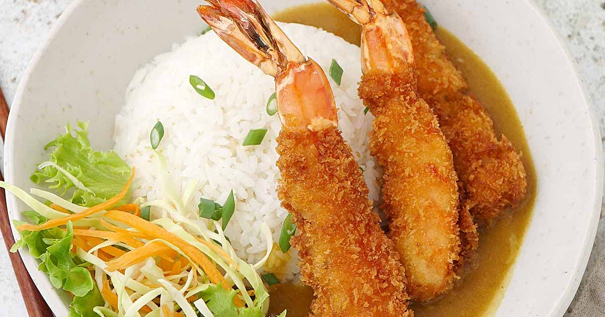 Prawn Katsu with Curry and Rice Recipe | Samsung Food App