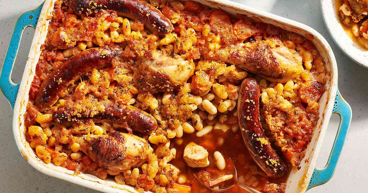 Classic French Chicken and Sausage Cassoulet Recipe | Samsung Food App