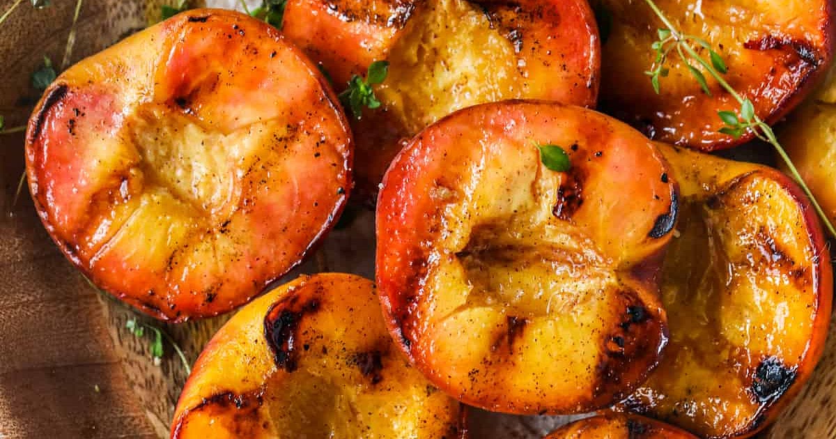 Brown Sugar Grilled Peaches Recipe | Samsung Food App