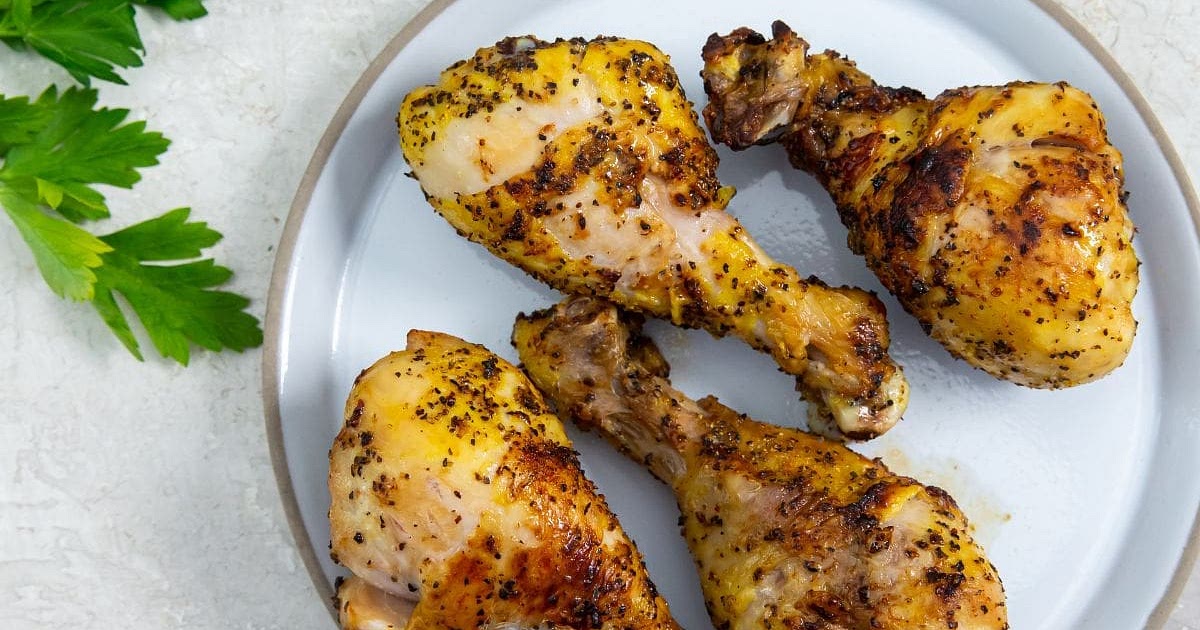 Air Fryer Lemon Pepper Chicken Legs Recipe | Samsung Food App
