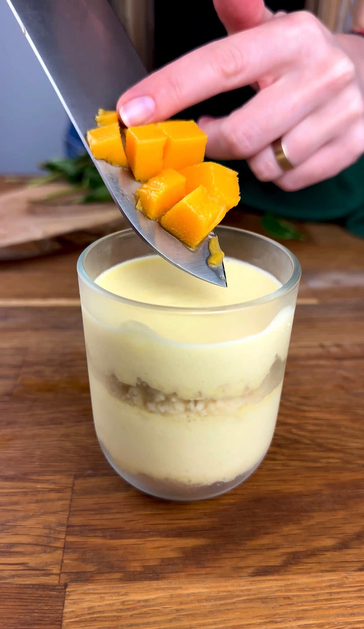 Mango Biscuit Mousse Recipe | Samsung Food App